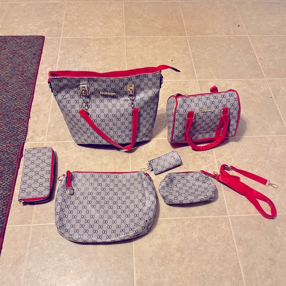 Bags | 6 Piece Womens Purse And Bag Set | Poshmark